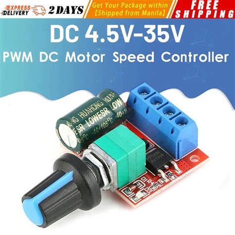 5a 12v Dc Motor Speed Controller Dc Fan Motor Module 45v 35v