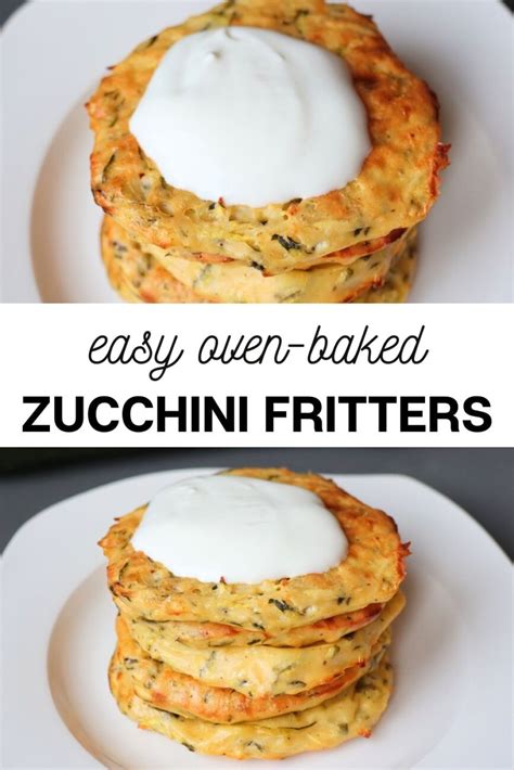 The Best Easy Oven Baked Zucchini Fritters