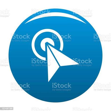 Cursor Technology Element Icon Blue Vector Stock Illustration