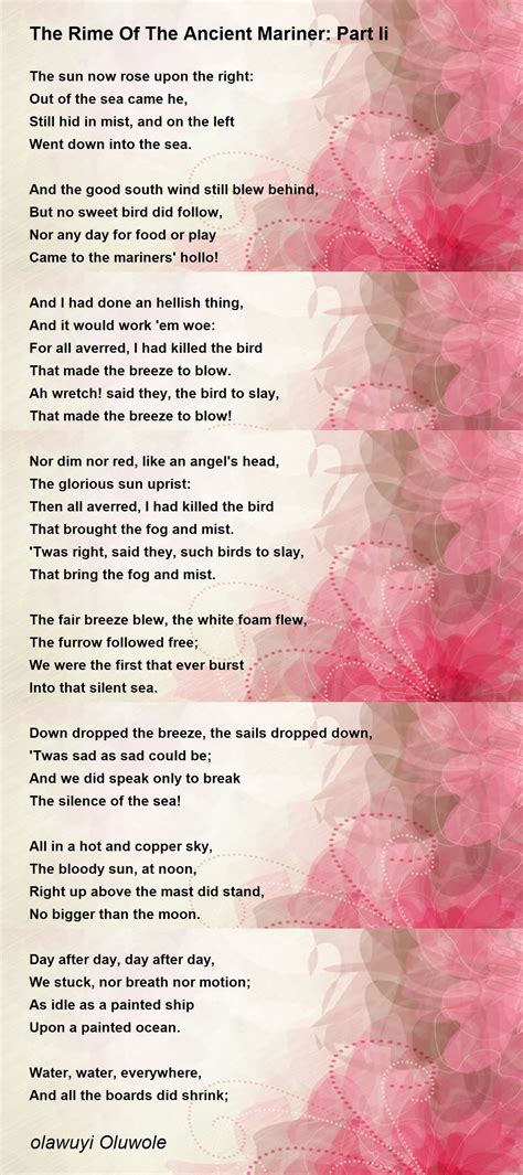 Ancient Mariner Poem Pdf Printable