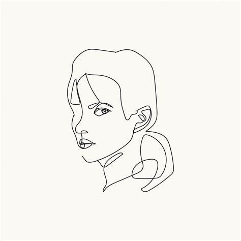 Dibujo De Estilo De Una Línea De Ilustración Dibujada A Mano Mínima De