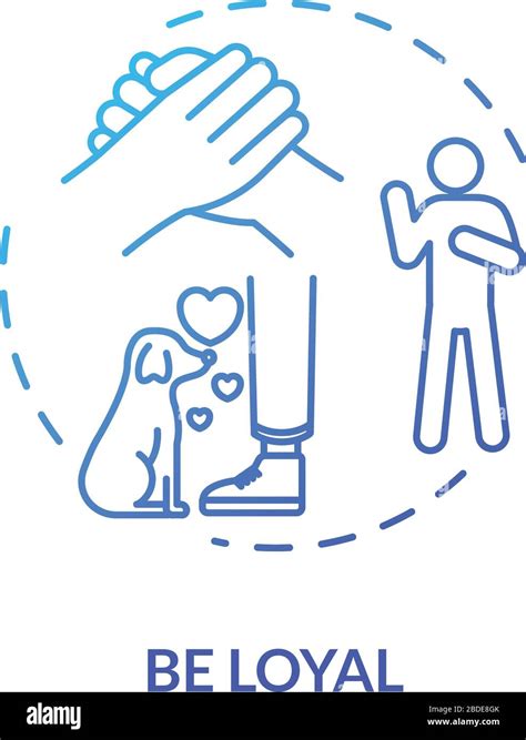 Be Loyal Concept Icon Friendship Relationships And Social Skills