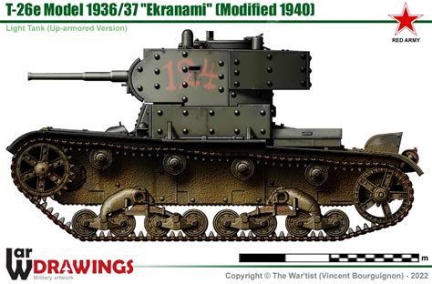 T 26 Model 1936 37 Up Armored Version 1940