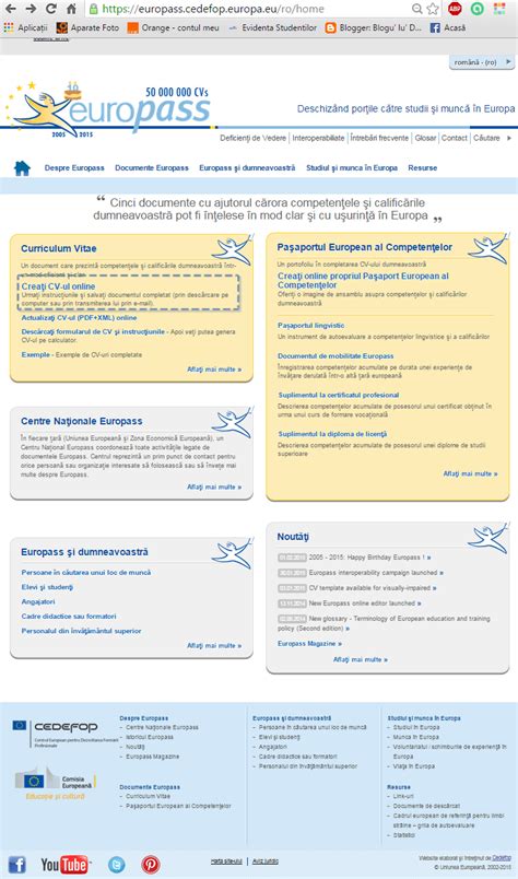 Tutorial Redacteaza Un Cv Europass Simplu Si Rapid Tutorialusorro