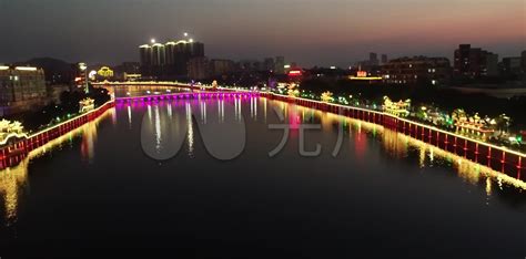 饶平夜景有名大山谷图库