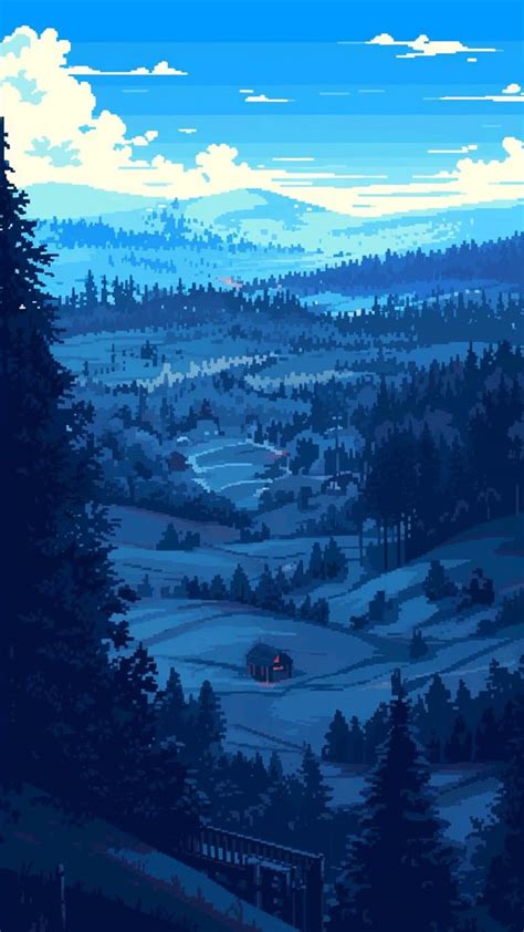 Pixel Art Vertical Landscape Wallpapers