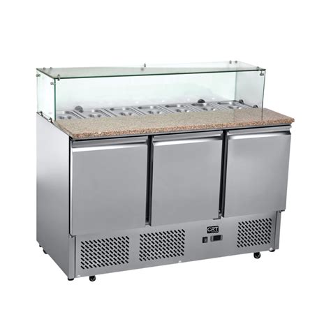 Mesón Refrigerado Saladette 3 Puertas Prochef Códesl3864pr Punto Maq