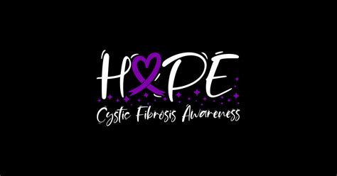 Hope Cystic Fibrosis Awareness Cystic Fibrosis Sticker Teepublic