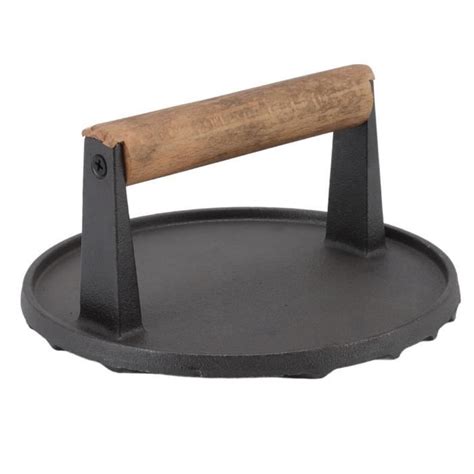Fdit presse à bacon Presse à gril en fonte ronde robuste 1 3 kg pour