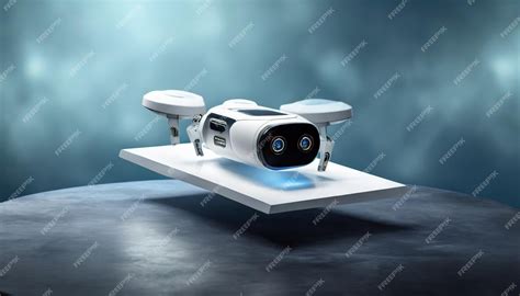 Premium Photo Futuristic Tech Gadgets On A Pristine Backdrop