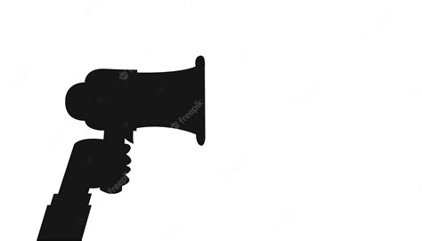 Premium Vector Attention Please Hand Hold Megaphone Speaker