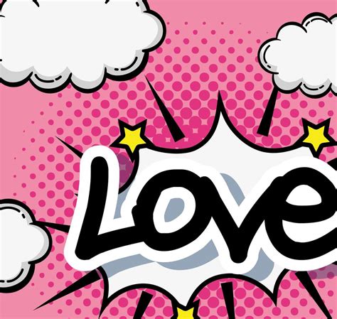 Love Pop Art 651907 Vector Art At Vecteezy