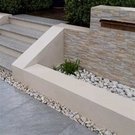 Kebur Porcelain Rock Cream Cladding Kebur Garden Materials