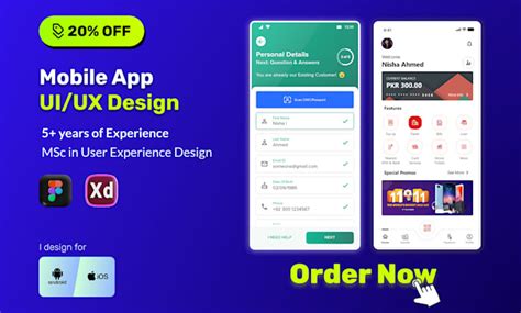 Create Mobile App Ui Ux Design And Figma Prototype By Nishaahmed Fiverr