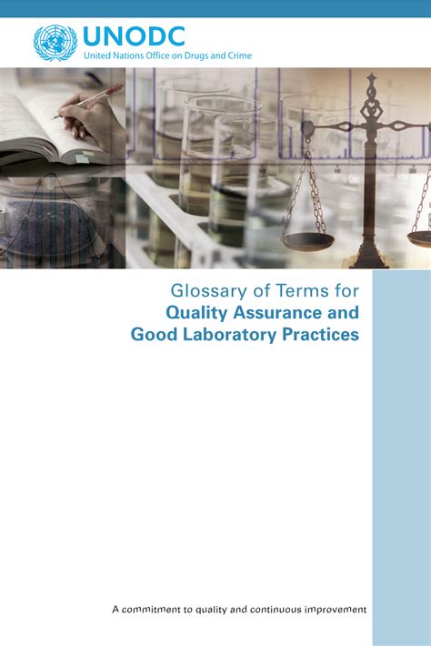 Glossary Of Terms For Quality Assurance And Good Laboratory Practices