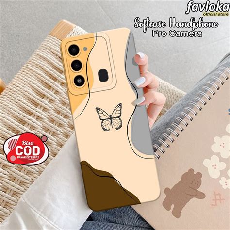 Jual Softcase Hp Tecno Spark C Case Tecno Spark C Terbaru Fashion Case Kupu Kupu Casing Tecno