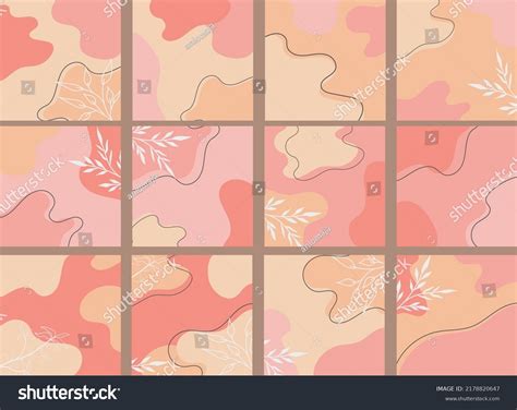 Abstract Organic Shapes Background Orange Tone Stock Vector Royalty Free 2178820647 Shutterstock