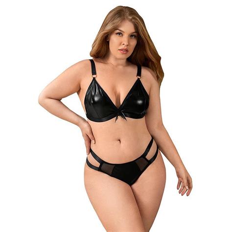 Sexy Underwear Europe And The United States Large Size Patent Leather