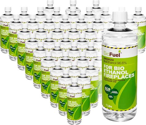 Ekofuel 48 Litre Premium Bioethanol Fuel Bio Ethanol Liquid Fuel
