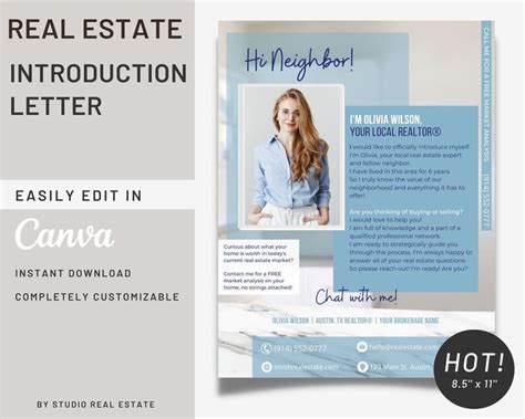 Real Estate Introduction Letter Realtor Letter Hey Neighbor Real