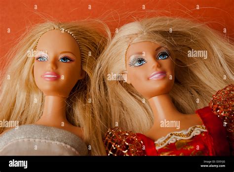 Two Barbie Dolls Blonde Stock Photo Alamy