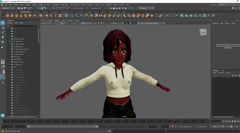 3d Model Cartoon Rigged Character 08 Female Low Poly 3d Model Vr Ar