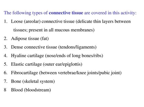 Connective Tissue Cartilage Fibrocartilage