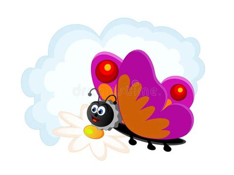 Violetter Schmetterling vektor abbildung Illustration von schönheit