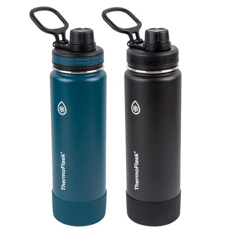 24oz Water Bottle Two Pack W Spout Lid Thermoflask