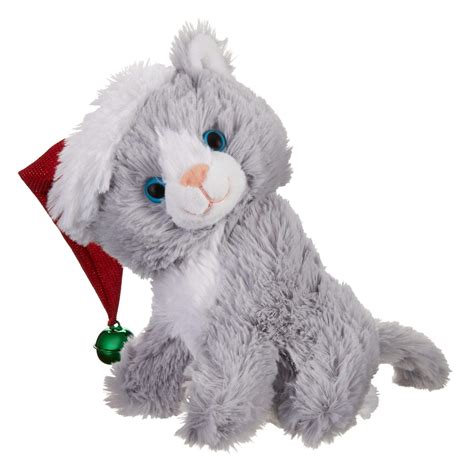 Animated Dancing Musical Christmas Decoration Silly Cat Plush 8 In