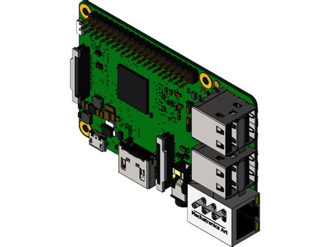 Raspberry Pi Model B Reference Design Solidworks Cad Raspberry Pi