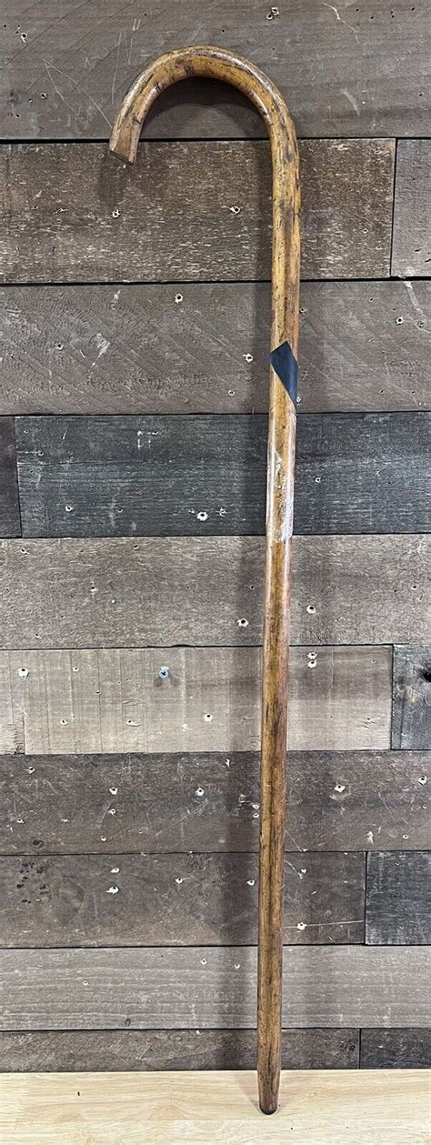 Vintage Wooden Cane Walking Stick Gem