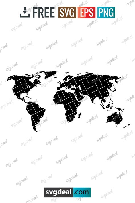 Free World Map Svg SVGDeal