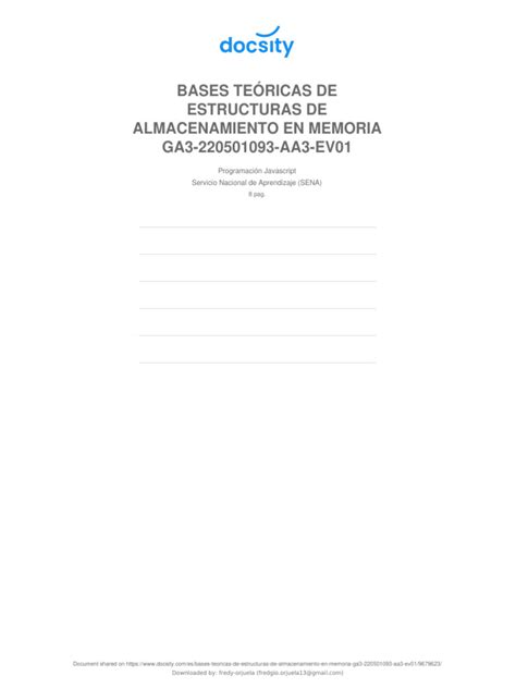 Docsity Bases Teoricas De Estructuras De Almacenamiento En Memoria Ga3