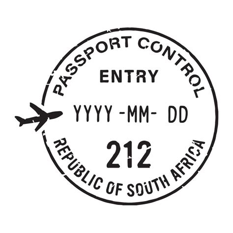 Passport Stamp Decal South Africa Freeshipping Conquest Maps Llc