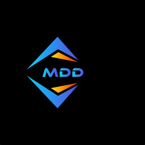Mdd Abstract Technology Logo Design On Black Background Mdd Creative