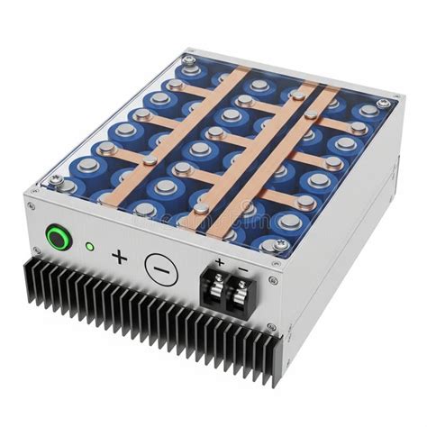 Lithium Ion Battery Pack With Copper Connectors And Clear Top Cover