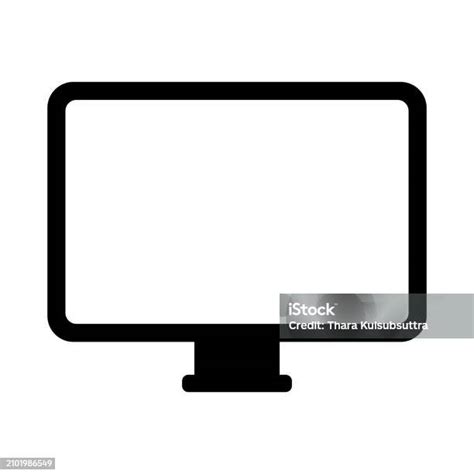 A Computer Moniter Stock Illustration Download Image Now Art Black
