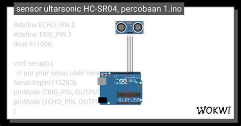 Sensor Ultarsonic Hc Sr Percobaan Ino Wokwi Esp Stm