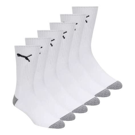 Puma Mens 6 Pack Coolmax Crew Socks Dsw Canada