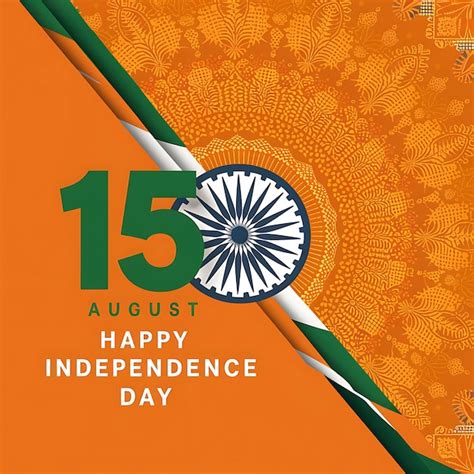 Vector Illustration For Happy Independence Day India August Premium AI Generated Image