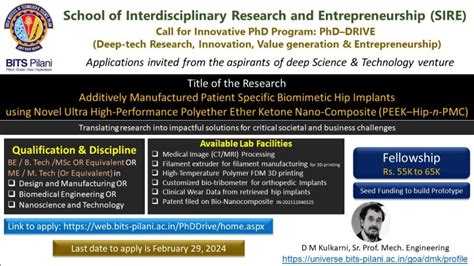 Dhananjay Kulkarni On Linkedin Looking For A Potential Candidate For Phd Under The Recently