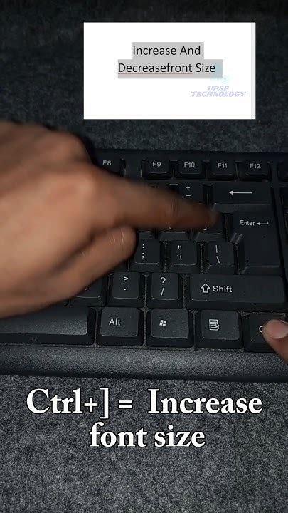 Increase And Decrease Front Size Shortcut Key For Windows Shorts