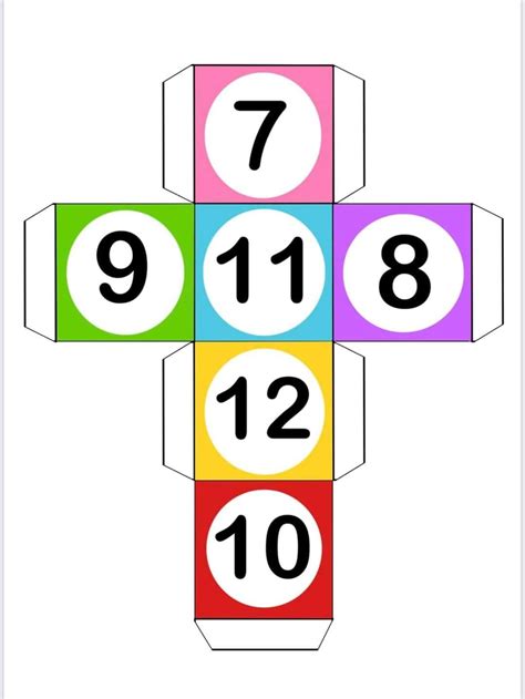 Paper Dice Cube Template With Numbers Free Printable Papercraft Templates Artofit