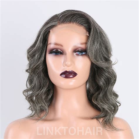 Trendy Limited Design Salt And Pepper Body Wave Glueless 5x5 Closure