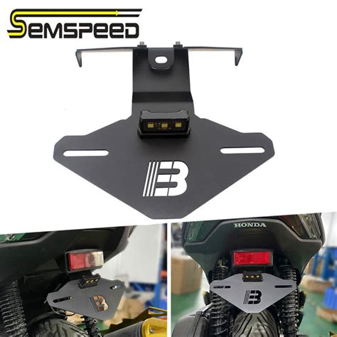Semspeed Motorcycle Rear License Plate Fender Tail Tidy Bracket Holder