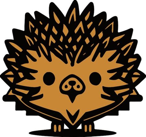 Vektorillustration eines igels für logo symbol aufkleber tattoo t