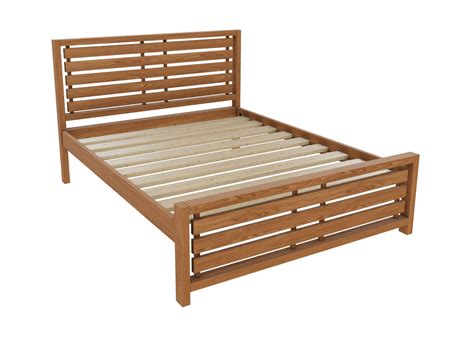 Sturdy Solid Oak Bed Frame Reinforced Beds