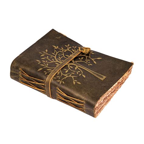 Leather Village Tree Of Life Journal Handmade Vintage Paper