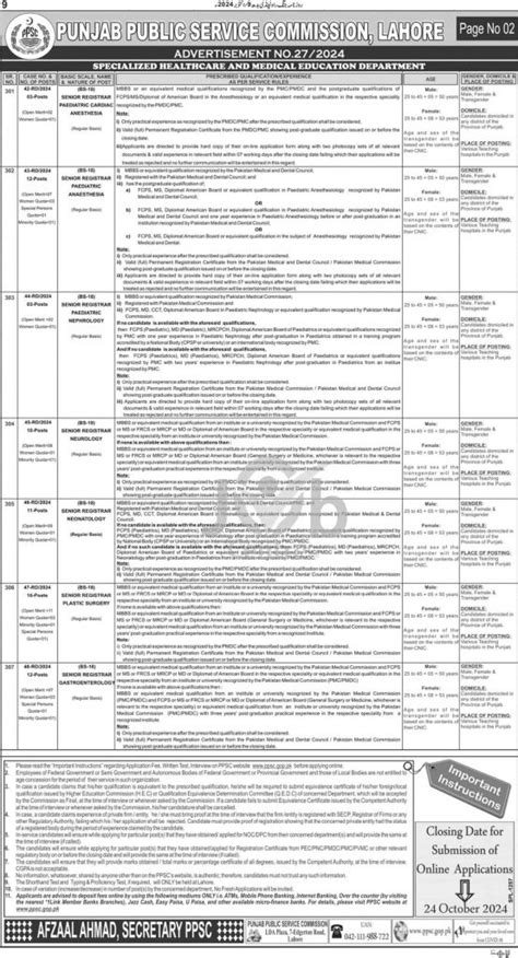 Latest Ppsc Jobs 2024 Advertisements Jobs Observer